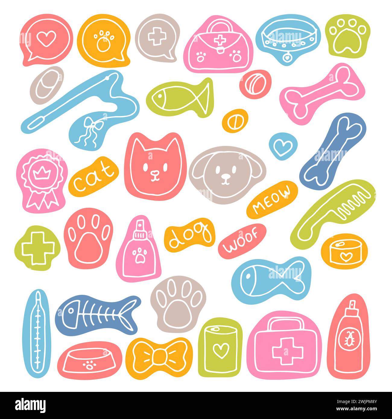 Zoo shop vector vectors Stock Vector Images - Alamy