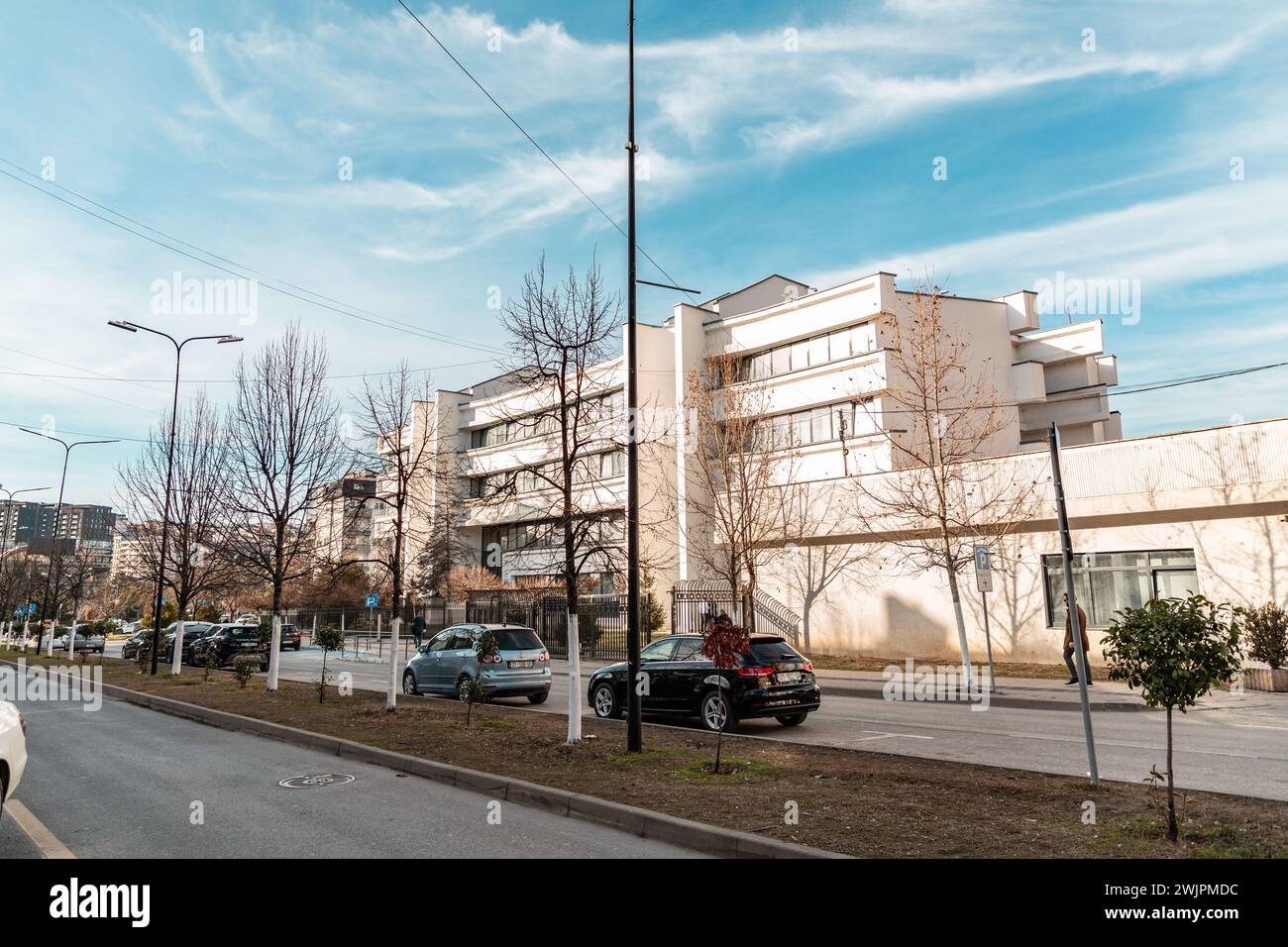 Pristina, Kosovo - February 5, 2024: General street view and ...