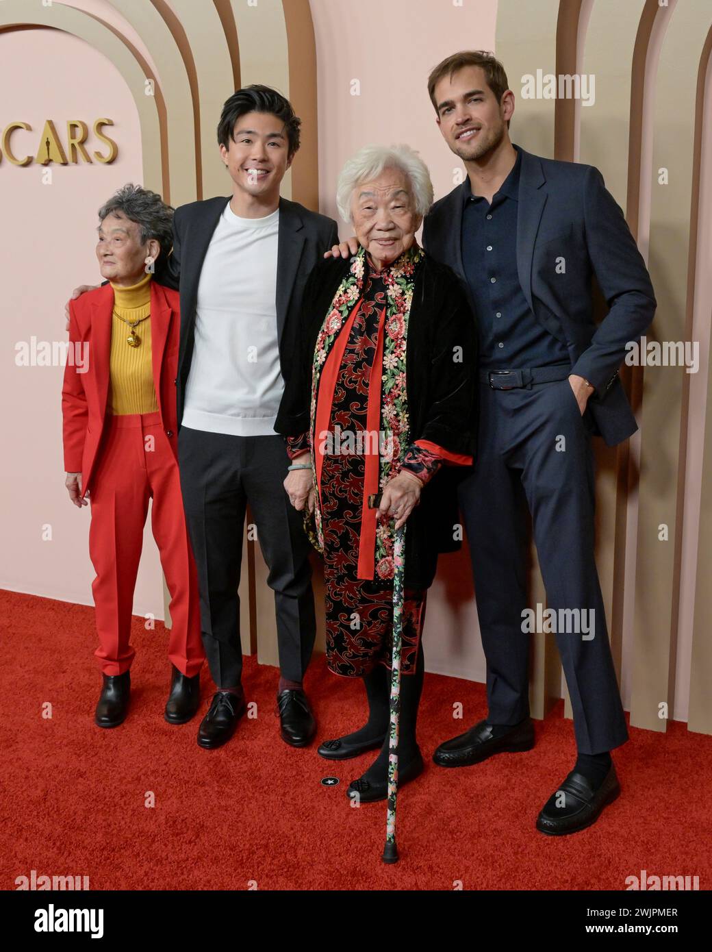 February 12, 2024, Beverly Hills, California, USA: (L-R) Sean Wang ...