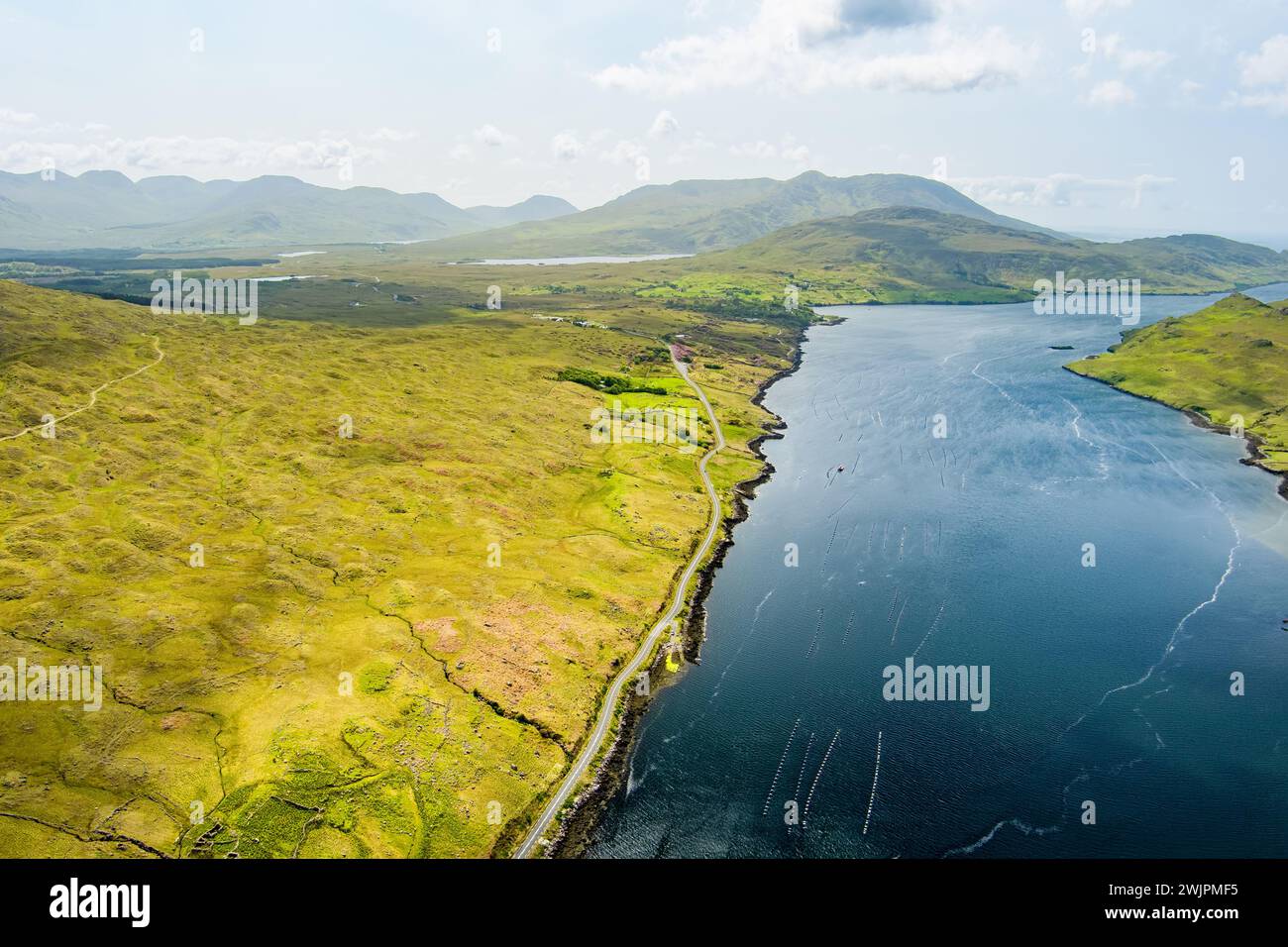 Killary Harbour or Killary fjord, a stunning fjord in the west of ...