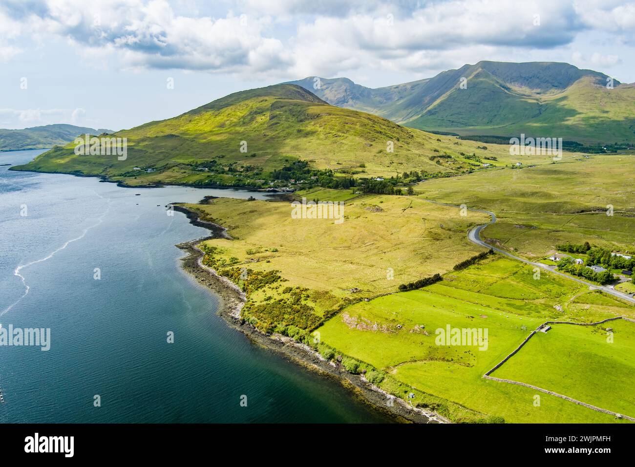 Killary Harbour or Killary fjord, a stunning fjord in the west of ...