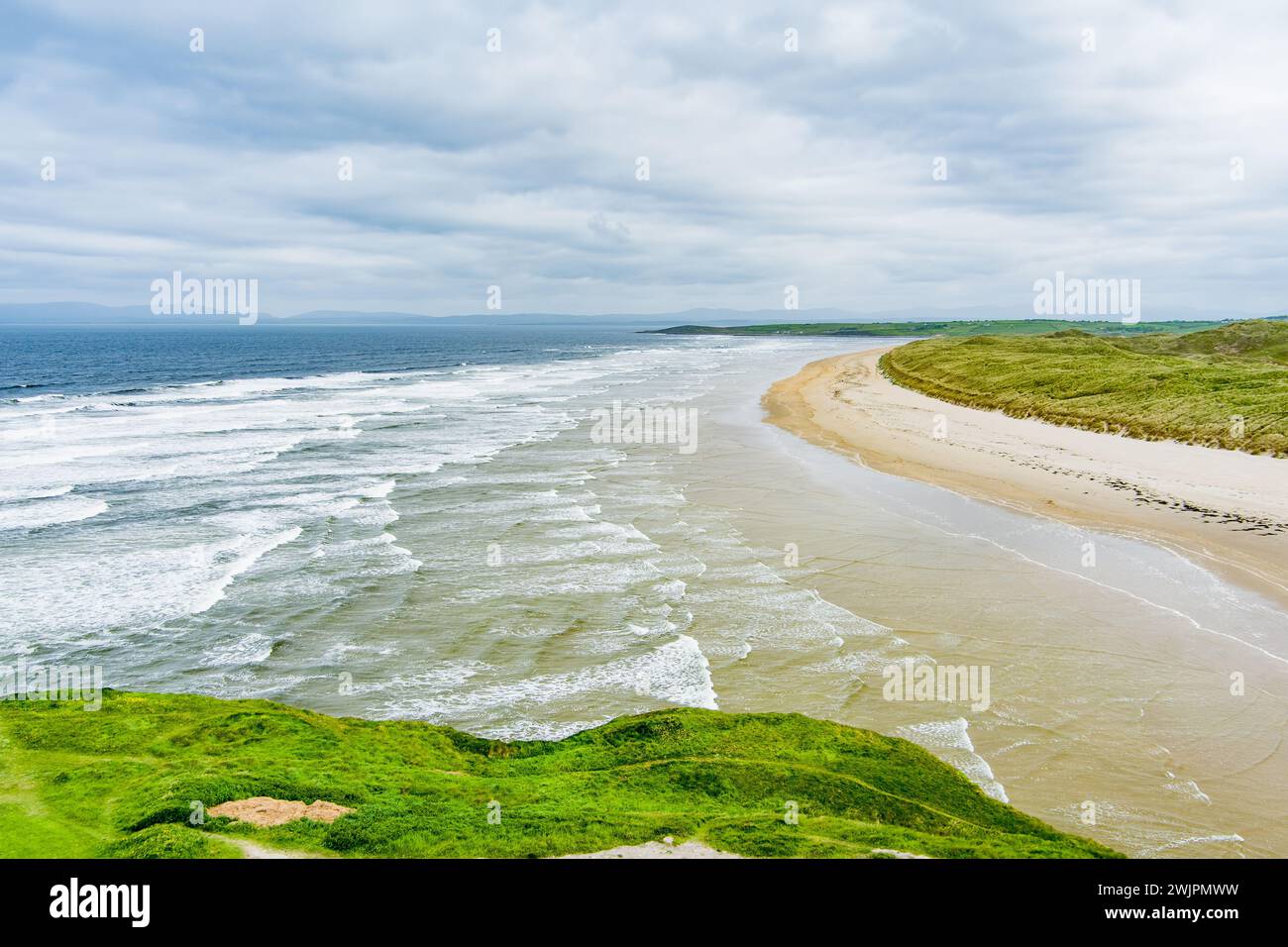Spectacular Tullan Strand, one of Donegal's renowned surf beaches ...