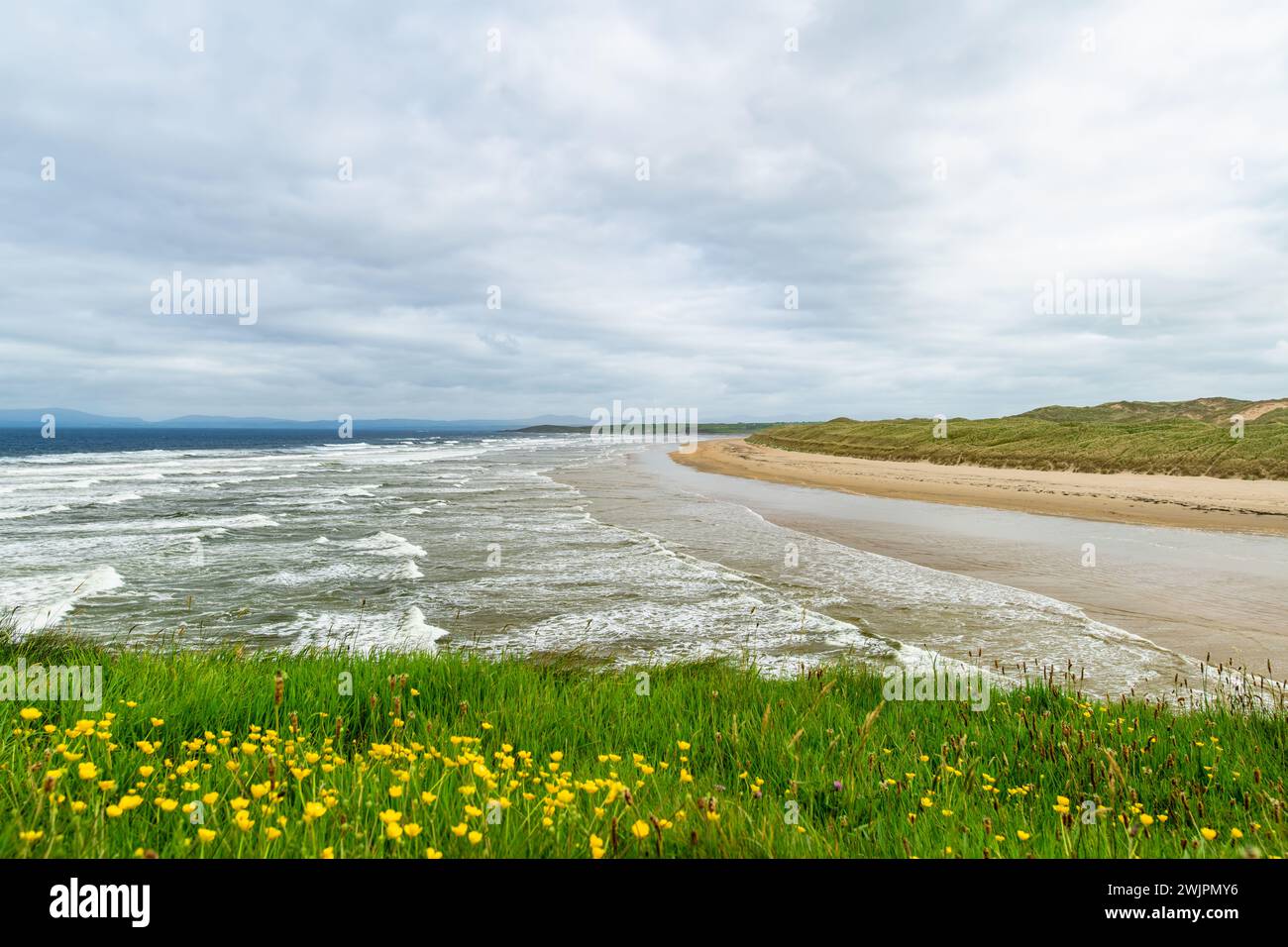 Spectacular Tullan Strand, one of Donegal's renowned surf beaches ...