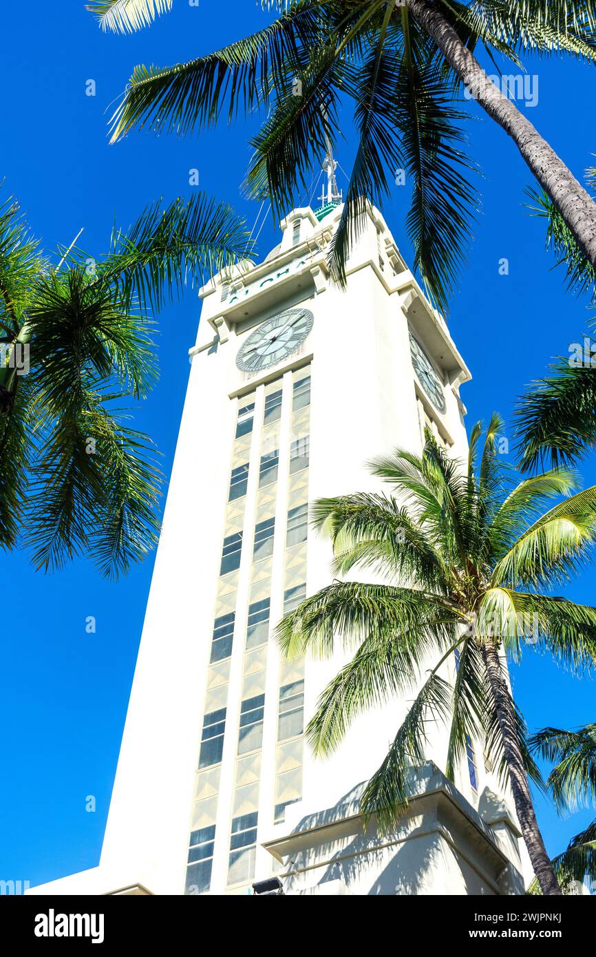 The Aloha Tower, Aloha Tower Marketplace, Honolulu, Oahu, Hawaii ...