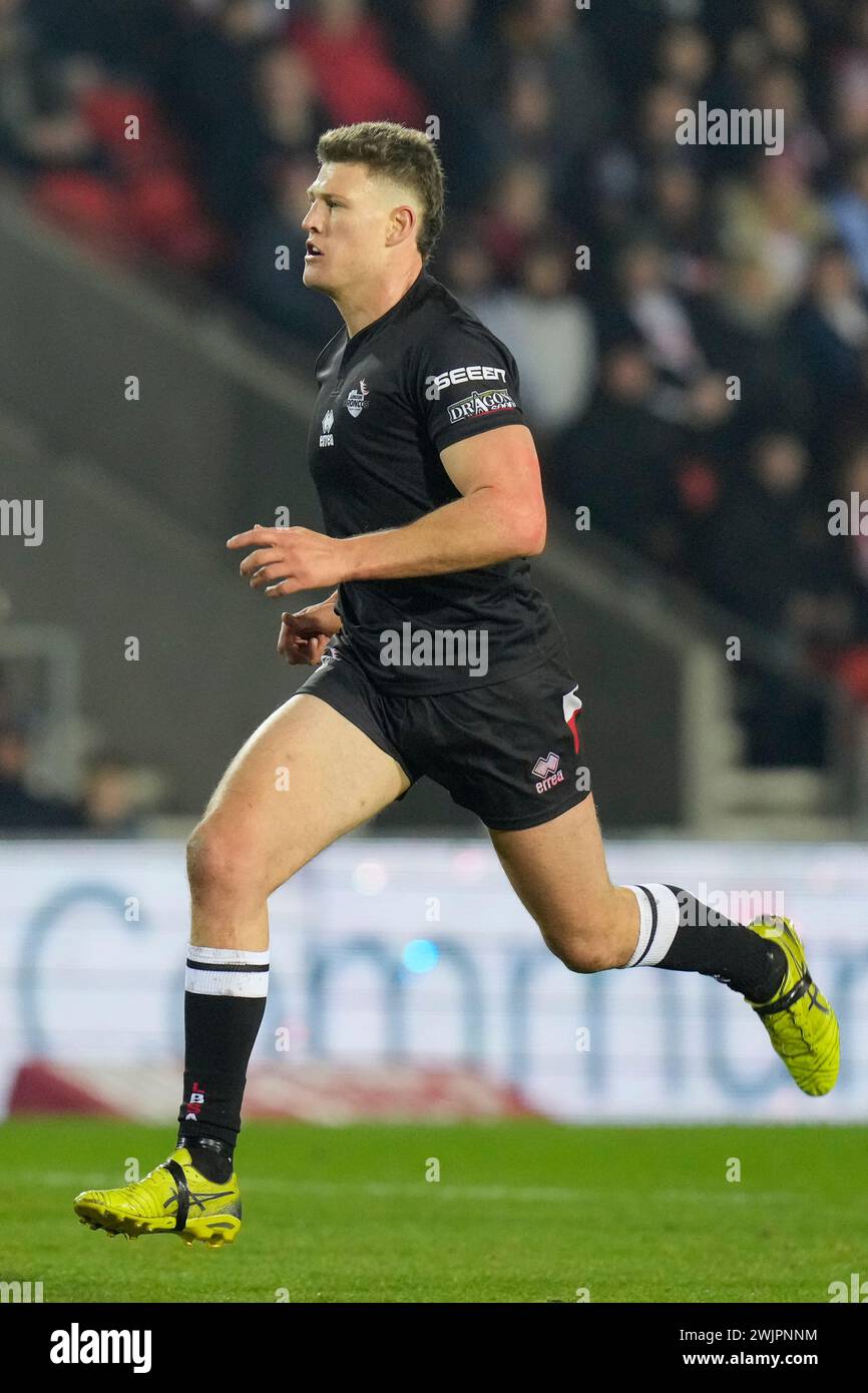 Rhys Kennedy of London Broncos during the Betfred Super League Round 1 ...