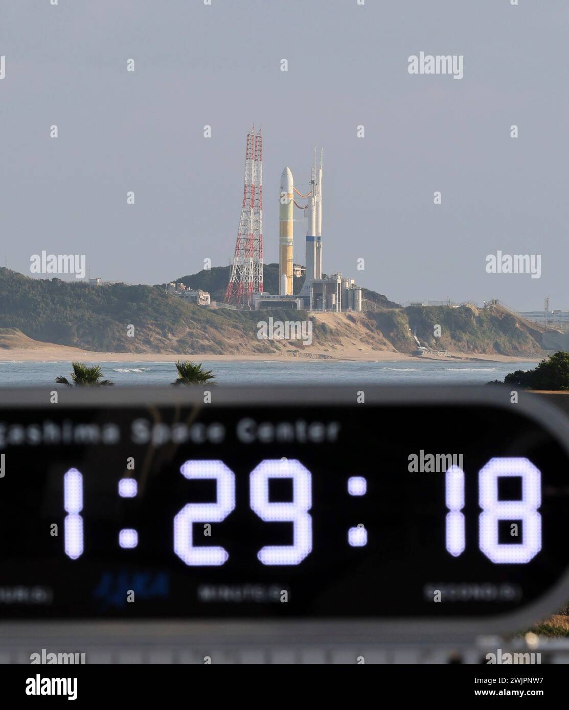 Japan Aerospace Exploration Agency (JAXA)'s H3 rocket waits for the ...