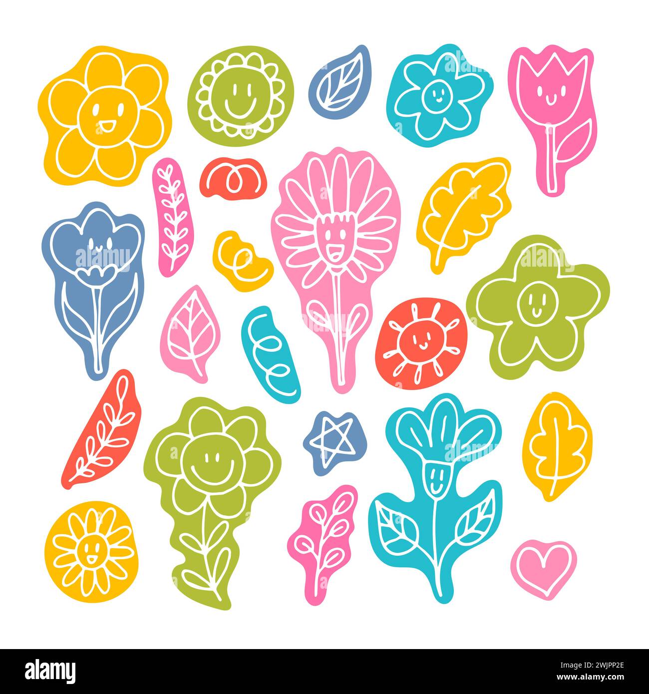 Emoji blossom Stock Vector Images - Alamy