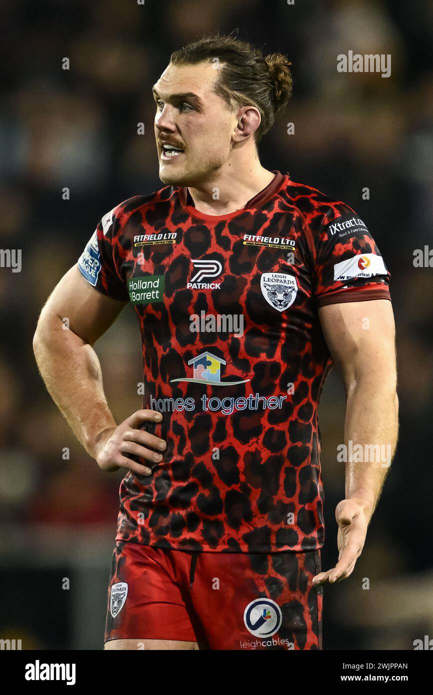 Robbie Mulhern of Leigh Leopards during the Betfred Super League Round ...