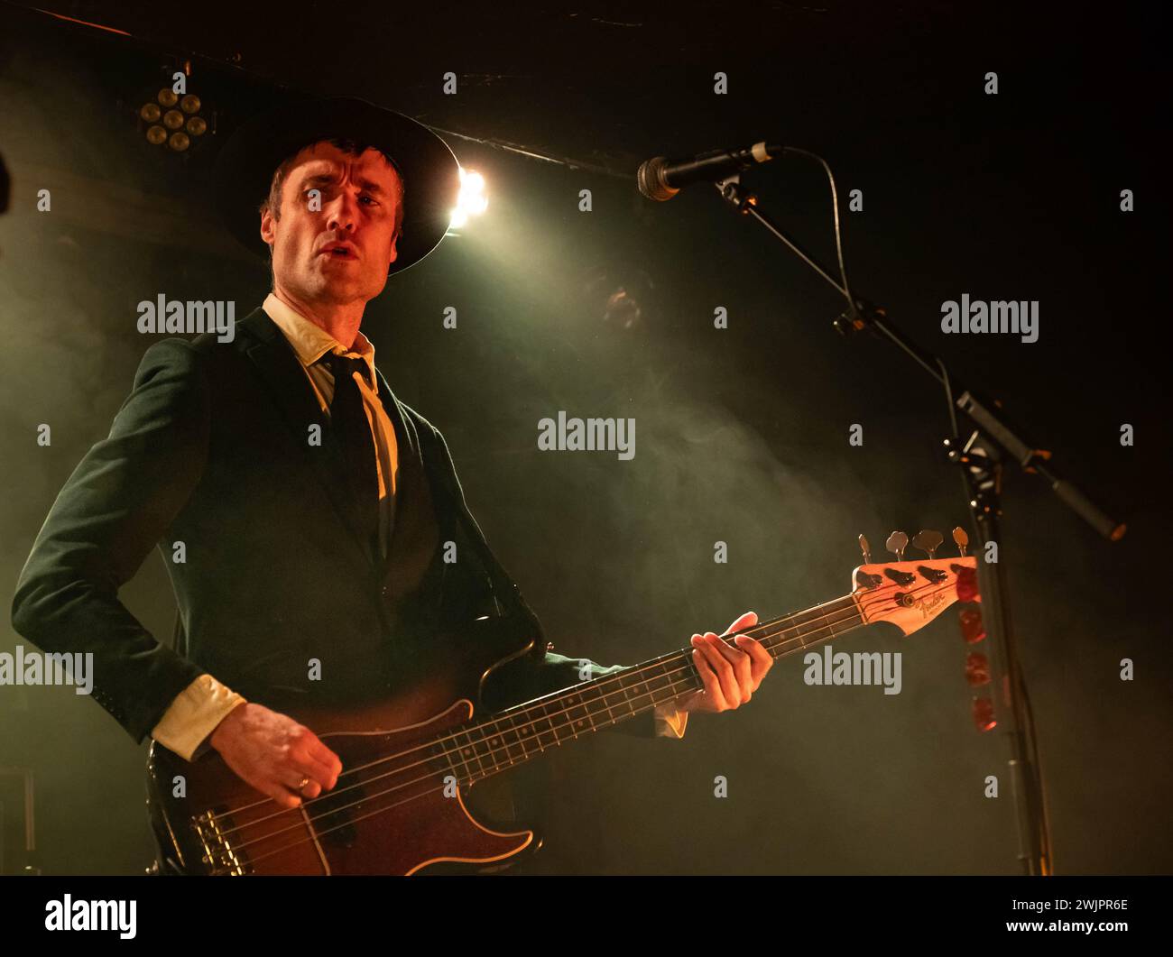 John Hassall of The Libertines performing at Oran Mor in Glasgow on the ...