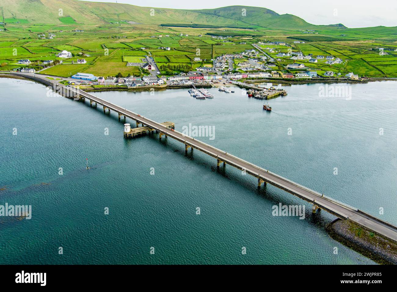 Aerial view of Maurice O'Neill Memorial Bridge, a bridge connecting ...