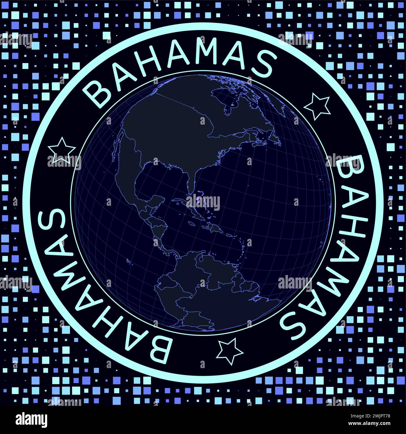 The bahamas computer Stock Vector Images - Alamy