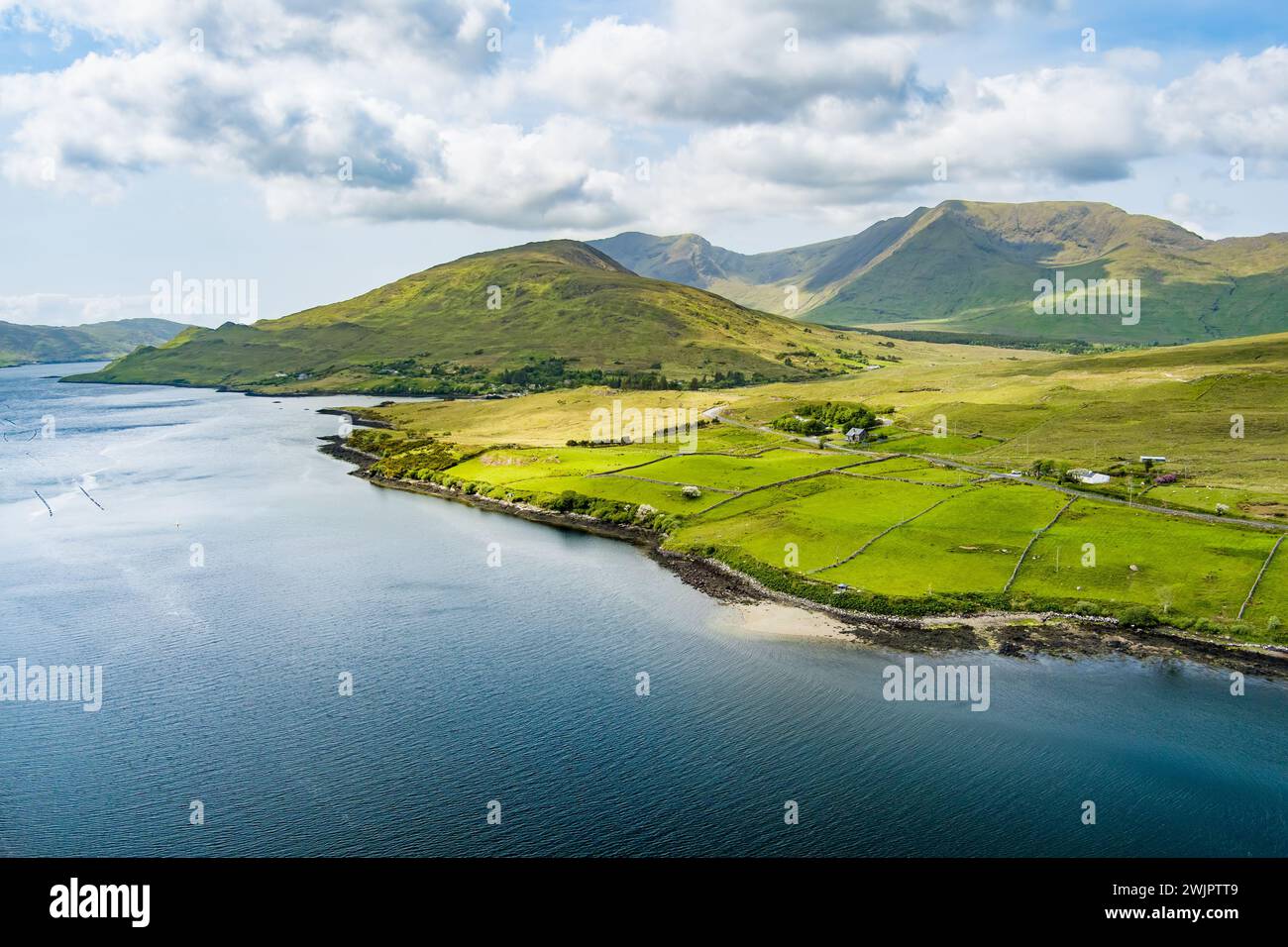 Killary Harbour or Killary fjord, a stunning fjord in the west of ...