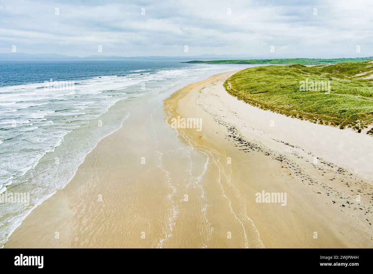 Spectacular Tullan Strand, one of Donegal's renowned surf beaches ...