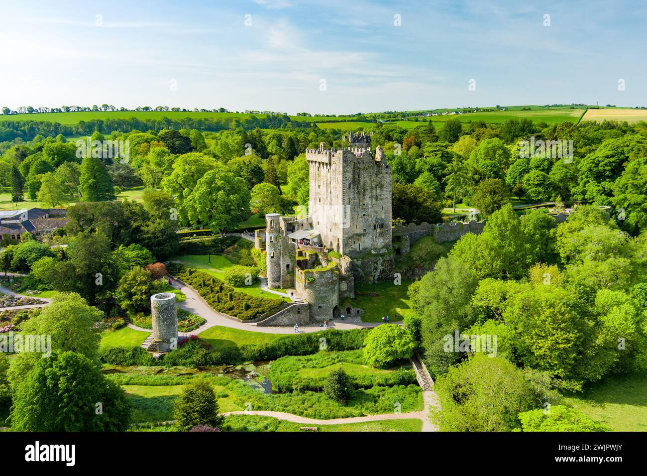Blarney Castle, medieval stronghold in Blarney, near Cork, known for ...