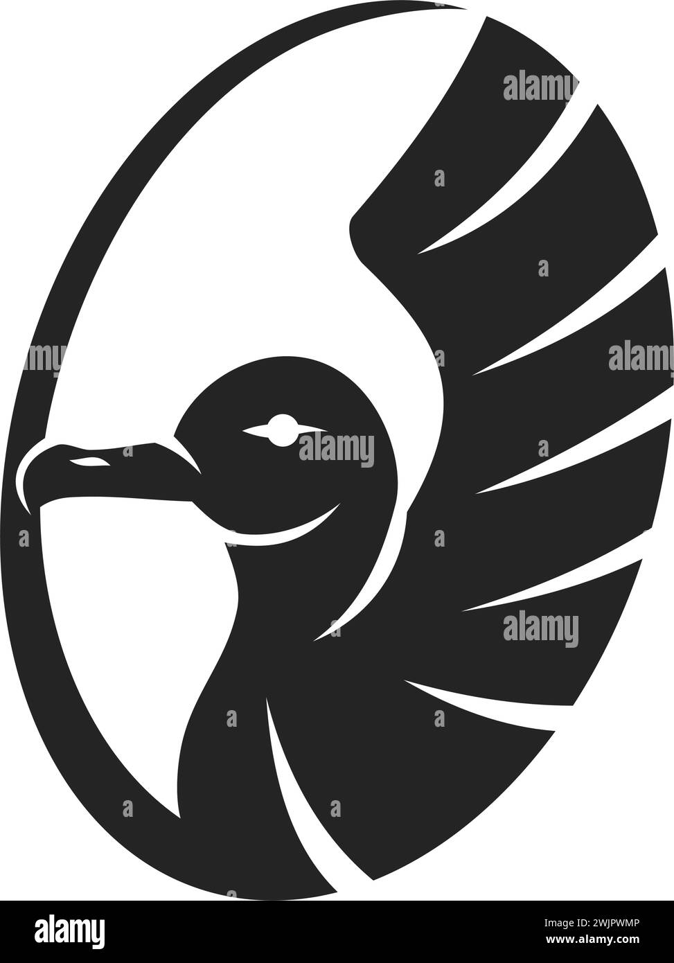 Seagull logo template Isolated. Brand Identity. Icon Abstract Vector ...