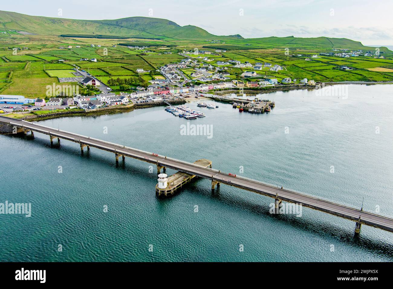 Aerial view of Maurice O'Neill Memorial Bridge, a bridge connecting ...