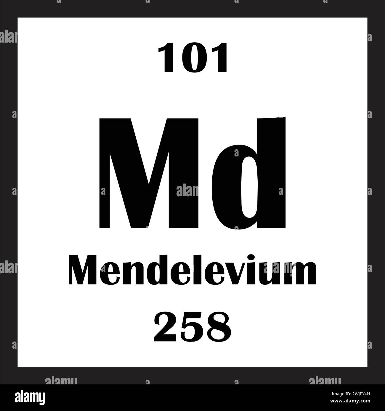 Mendelevium chemical element hi-res stock photography and images - Alamy