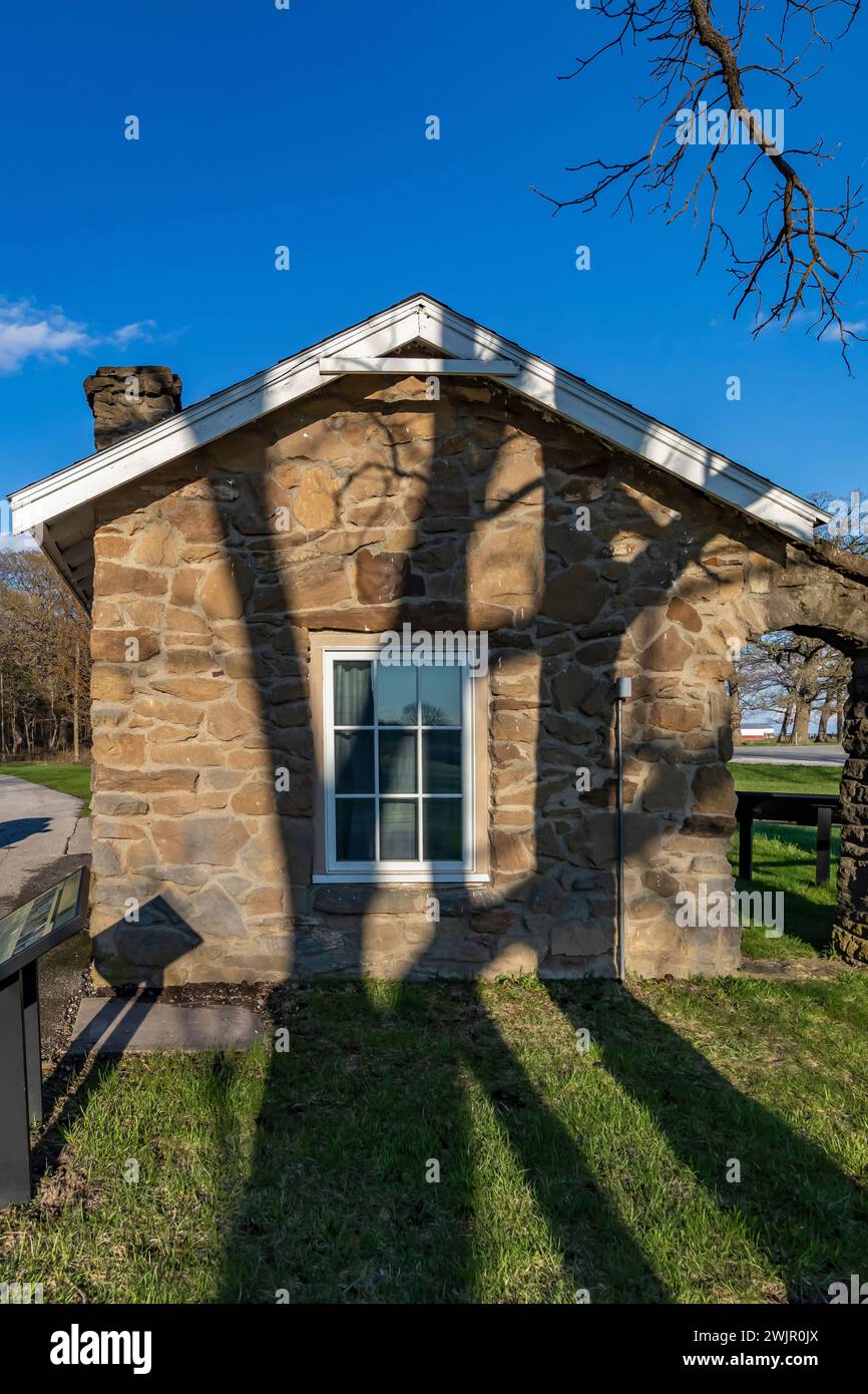 Stone park office built by the CCC in Ledges State Park near Boone ...