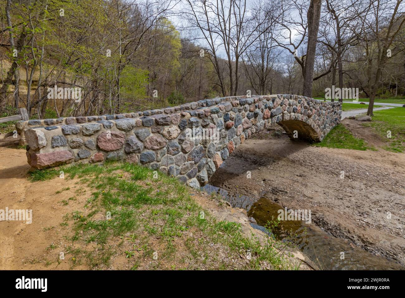 Stone Arch Bridge built by the CCC in Ledges State Park near Boone ...