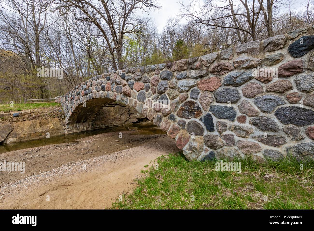 Stone Arch Bridge built by the CCC in Ledges State Park near Boone ...