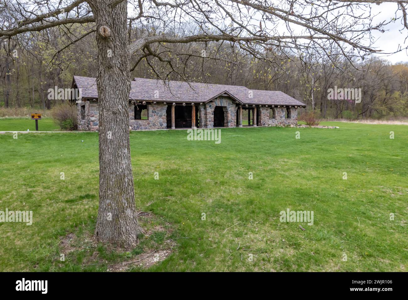 Carl Fritz Henning Shelter built by the CCC during the Great Depression ...