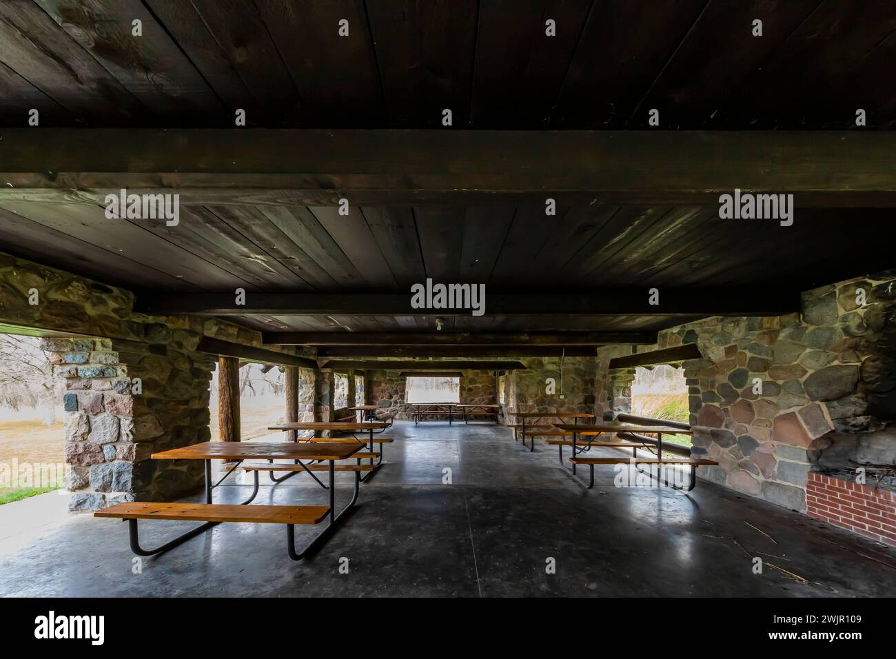 Carl Fritz Henning Shelter built by the CCC during the Great Depression ...