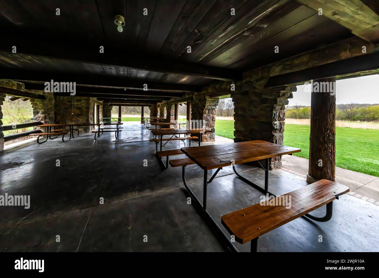 Carl Fritz Henning Shelter built by the CCC during the Great Depression ...