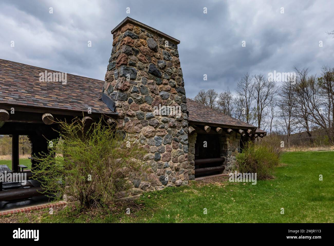 Carl Fritz Henning Shelter built by the CCC during the Great Depression ...
