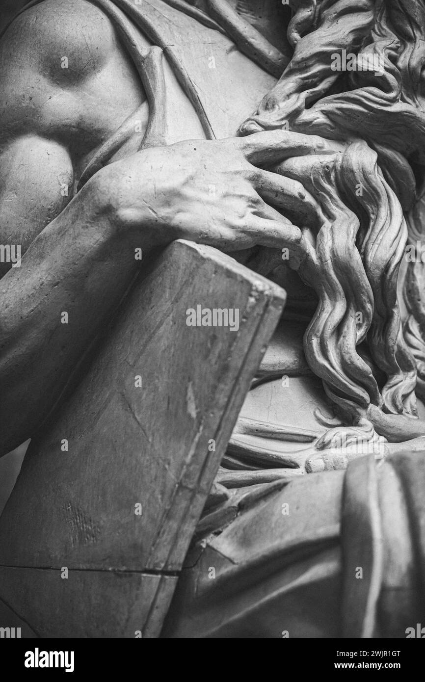 Replica of classical statue Black and White Stock Photos & Images - Alamy