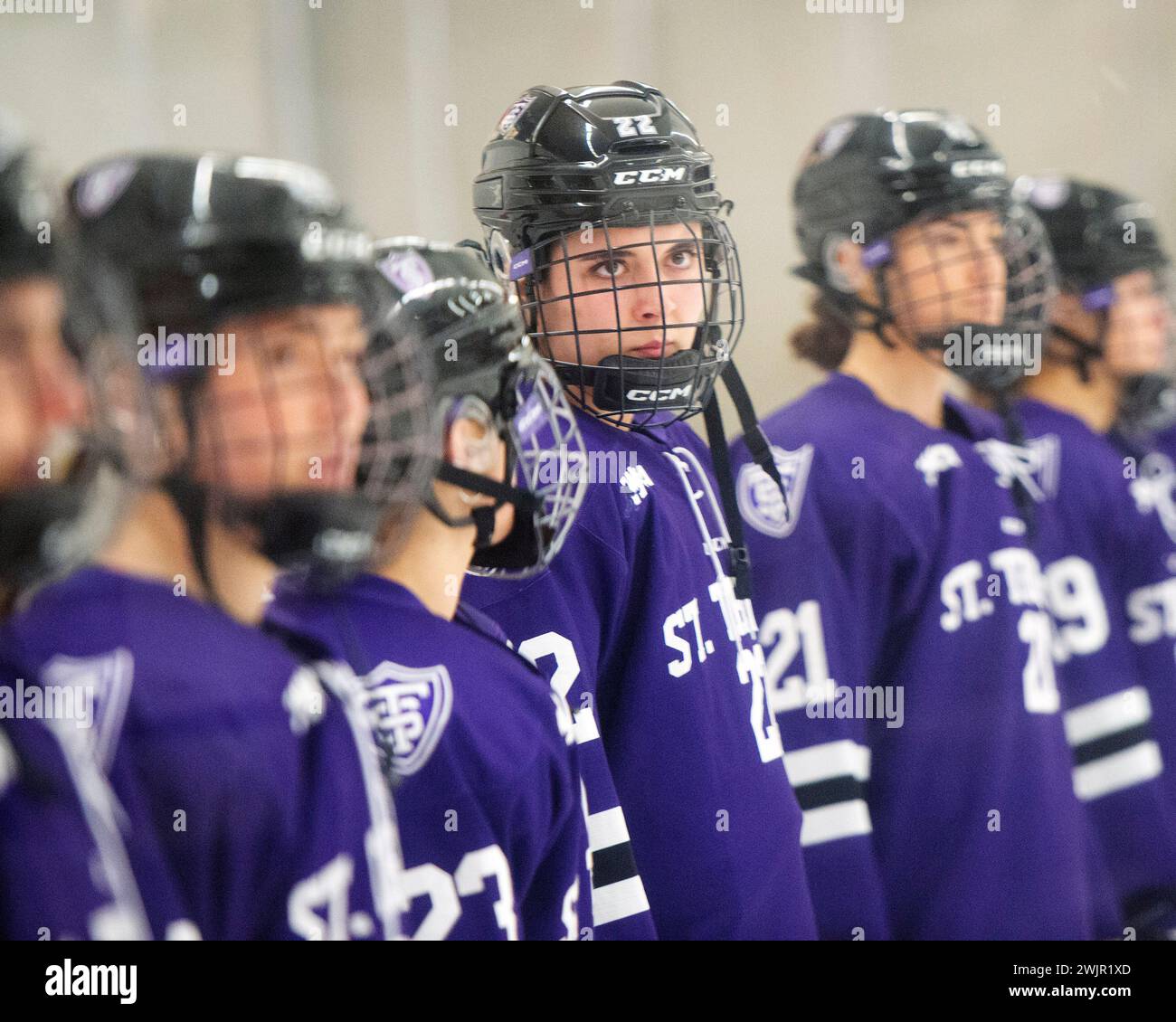 February 16, 2024: St. Thomas Tommies forward Maddie Jurgensen (22 ...