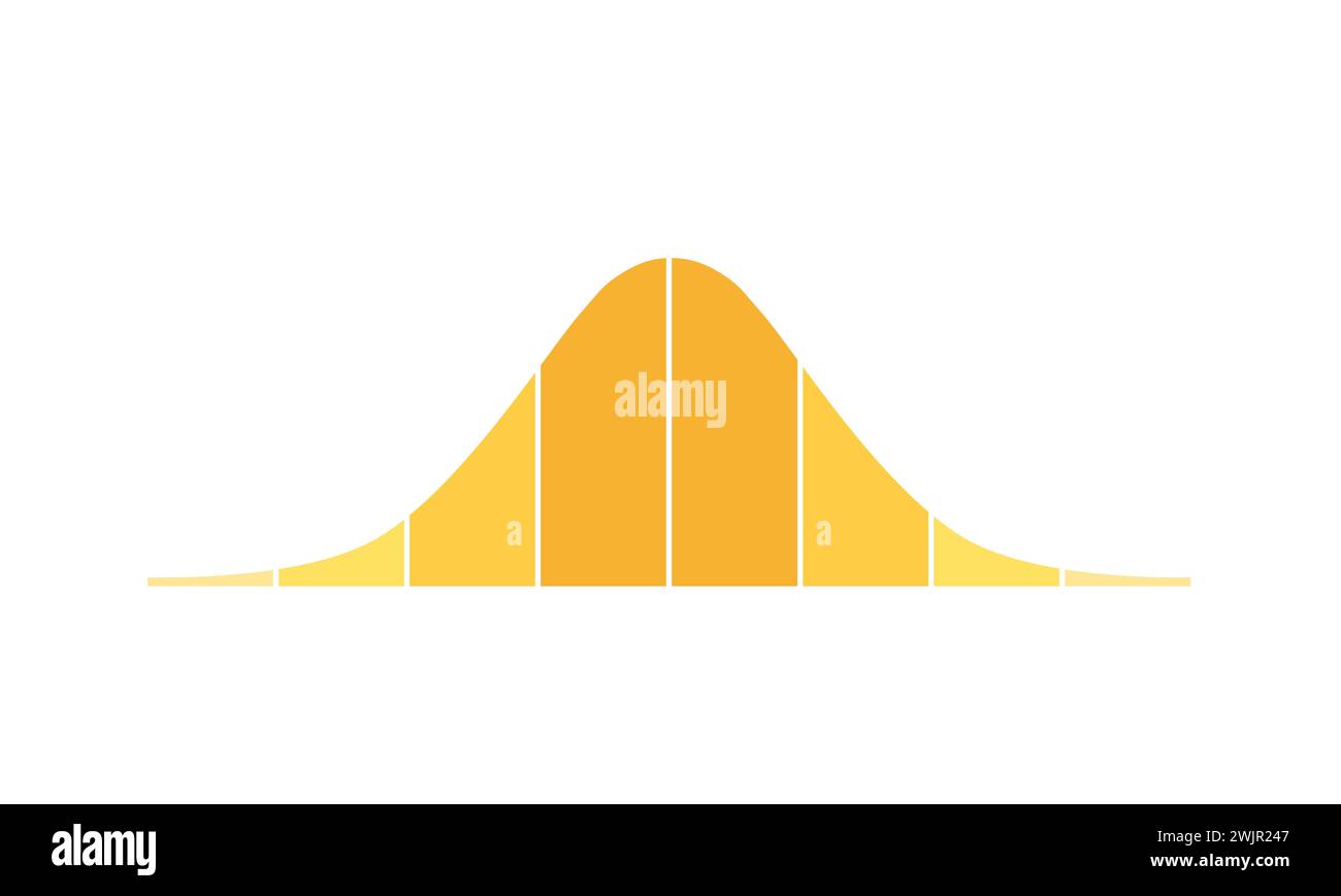 Gaussian distribution, illustration Stock Photo - Alamy