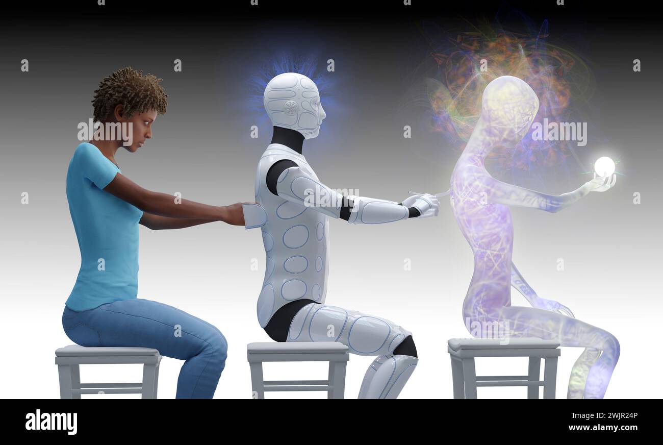 Robot creating human concept hi-res stock photography and images - Alamy