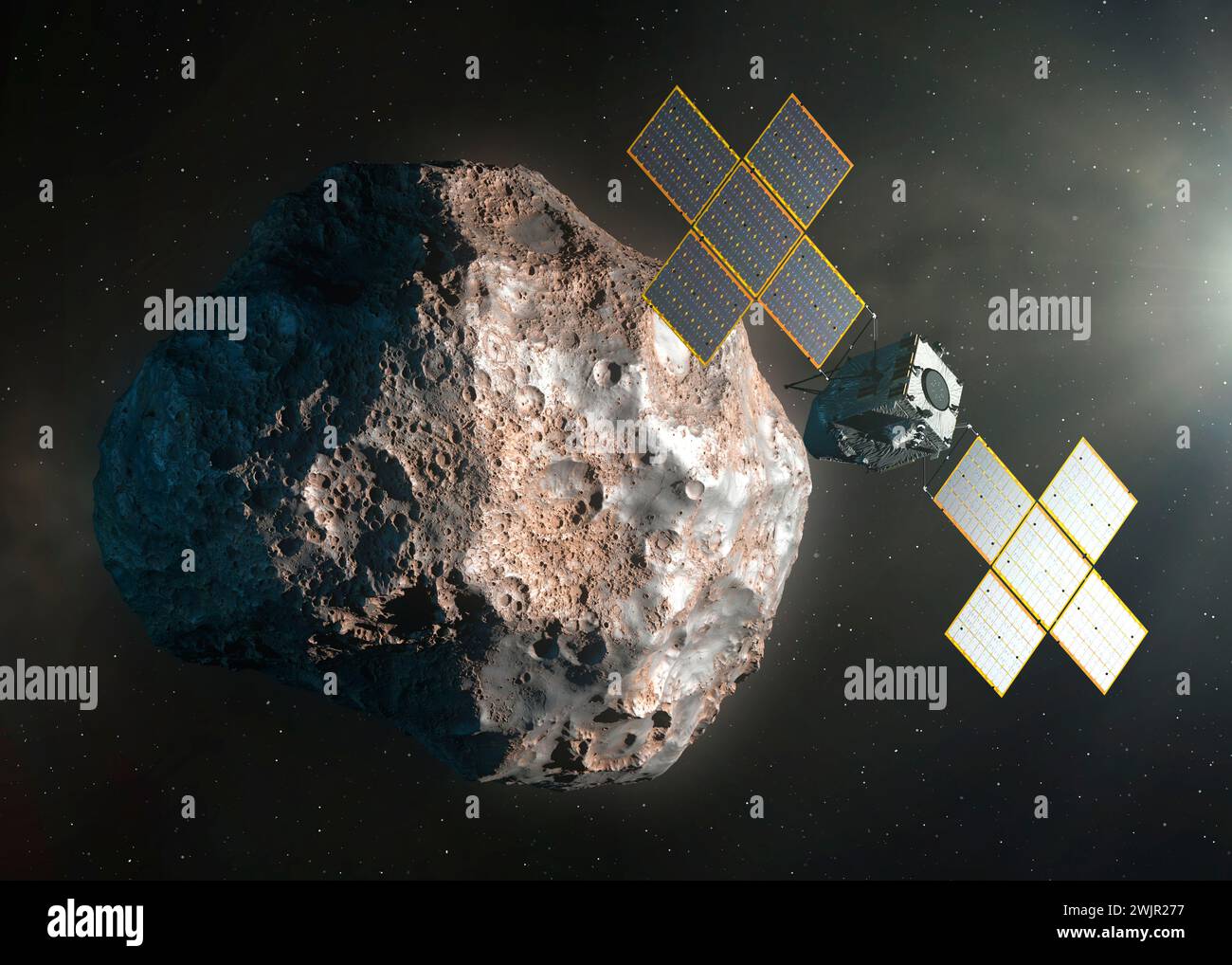 Artwork Depicting Psyche Mission Stock Photo - Alamy