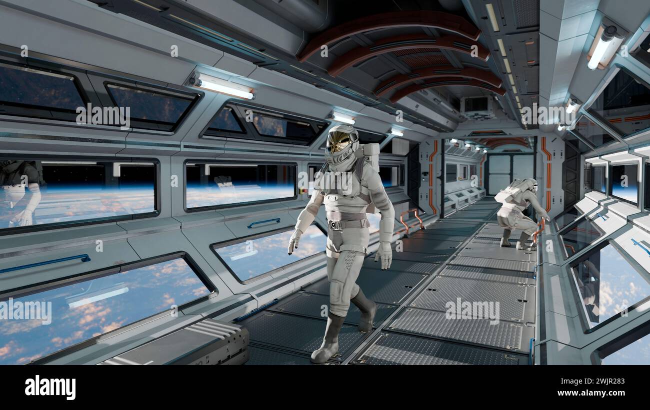 Astronauts on High-Altitude Platform Stock Photo - Alamy