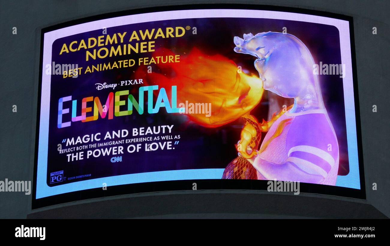 Los Angeles, California, USA 15th February 2024 Disney Elemental ...