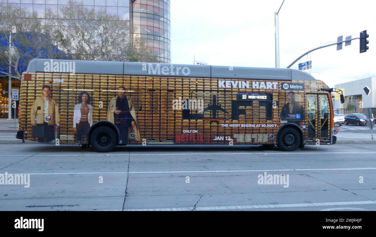 Los Angeles, California, USA 15th February 2024 Kevin Hart Lift Bus on ...