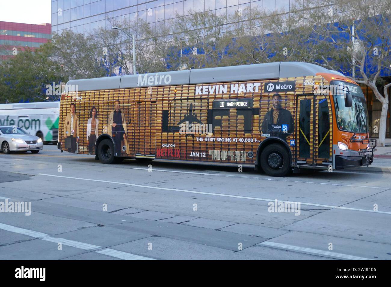 Los Angeles, California, USA 15th February 2024 Kevin Hart Lift Bus on ...