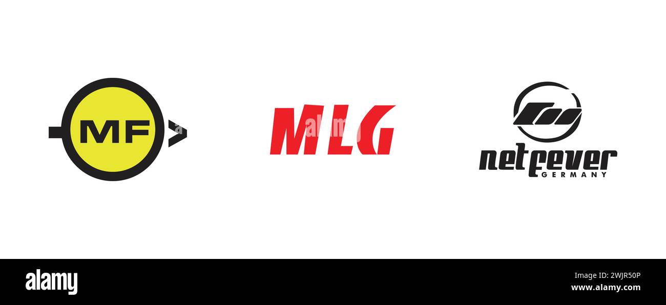 Mlg logo design Cut Out Stock Images & Pictures - Alamy