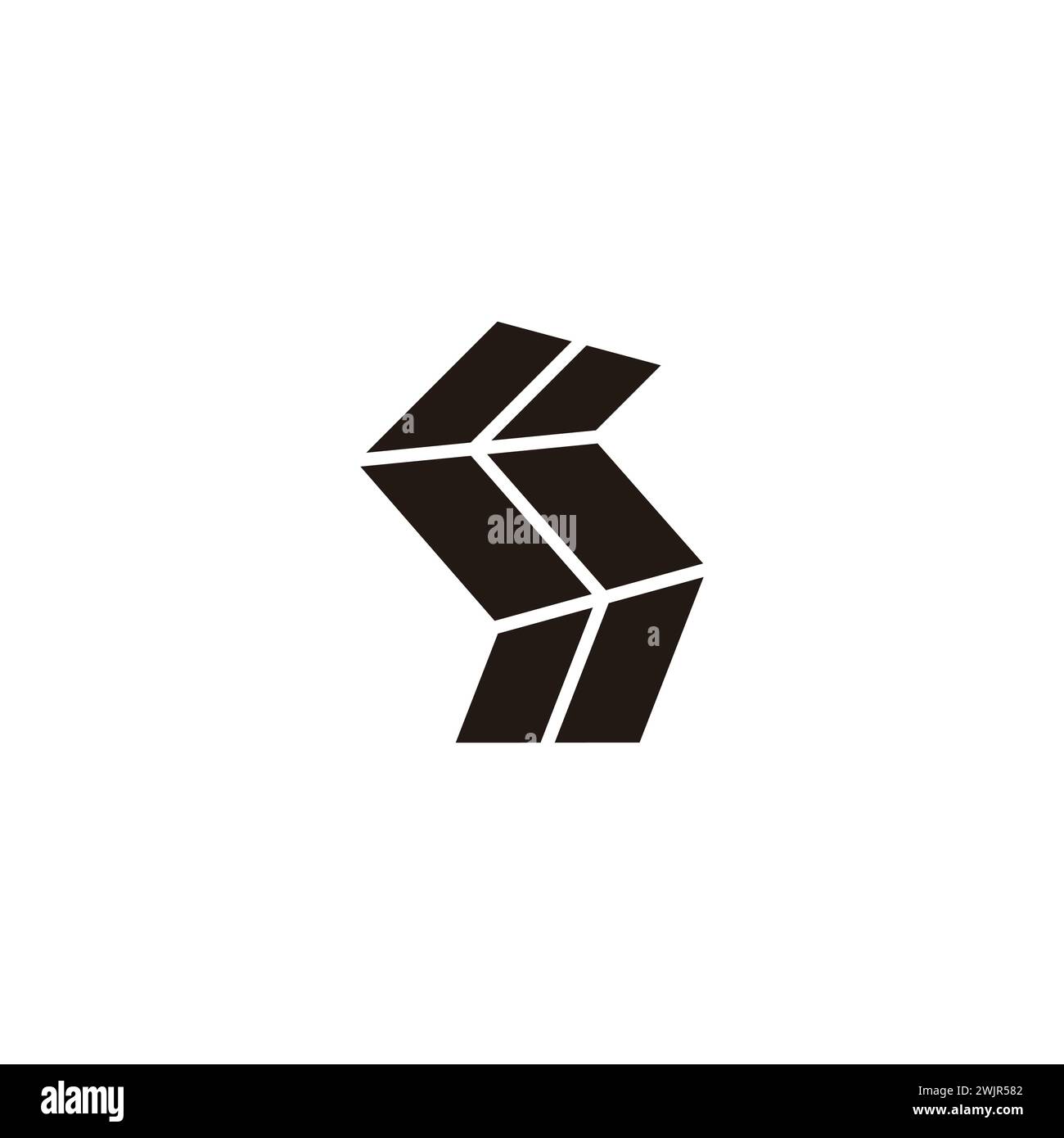 letter s simple geometric logo vector Stock Vector Image & Art - Alamy