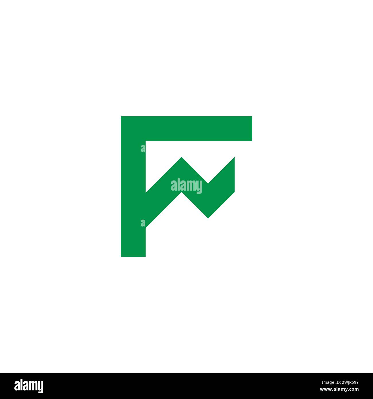 letter f graphic chart finance logo vector Stock Vector Image & Art - Alamy