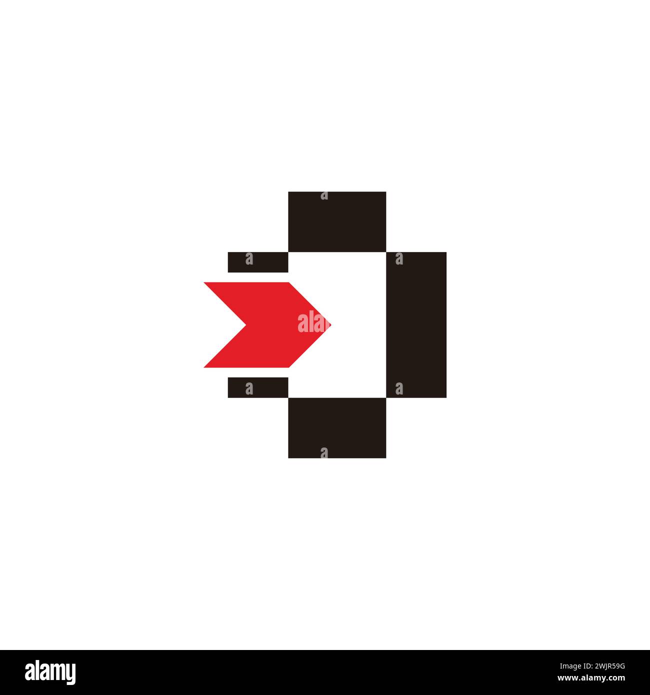 colorful target arrow line pixels logo vector Stock Vector Image & Art ...