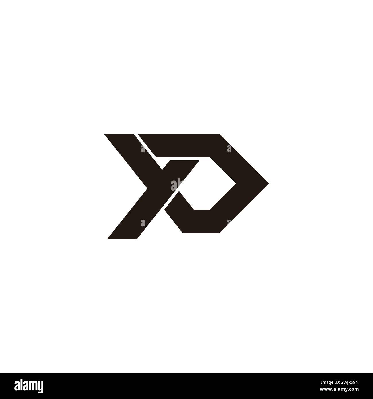 letter xd arrow geometric simple logo vector Stock Vector Image & Art ...