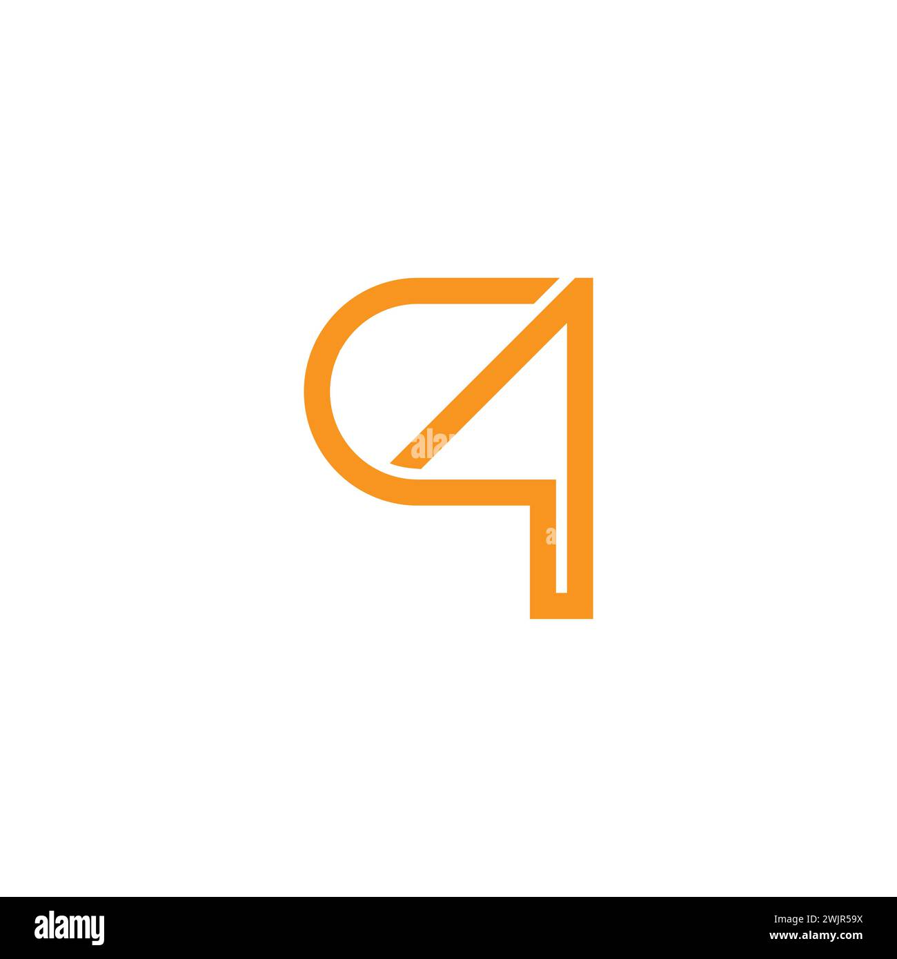 letter q arrow geometric line logo vector Stock Vector Image & Art - Alamy
