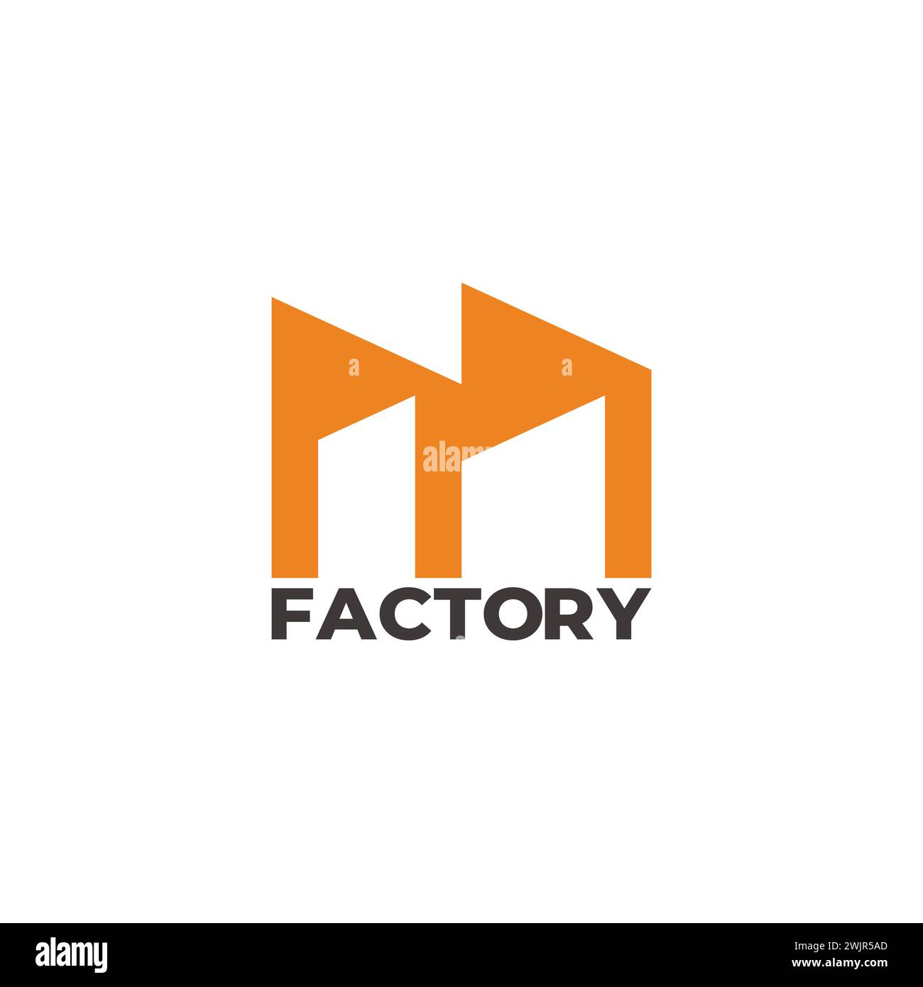 home building factory silhouette logo vector Stock Vector Image & Art ...