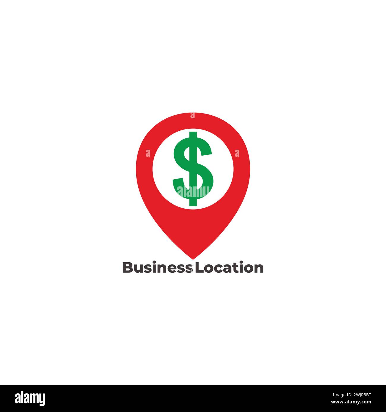 Bank location icon Stock Vector Images - Alamy