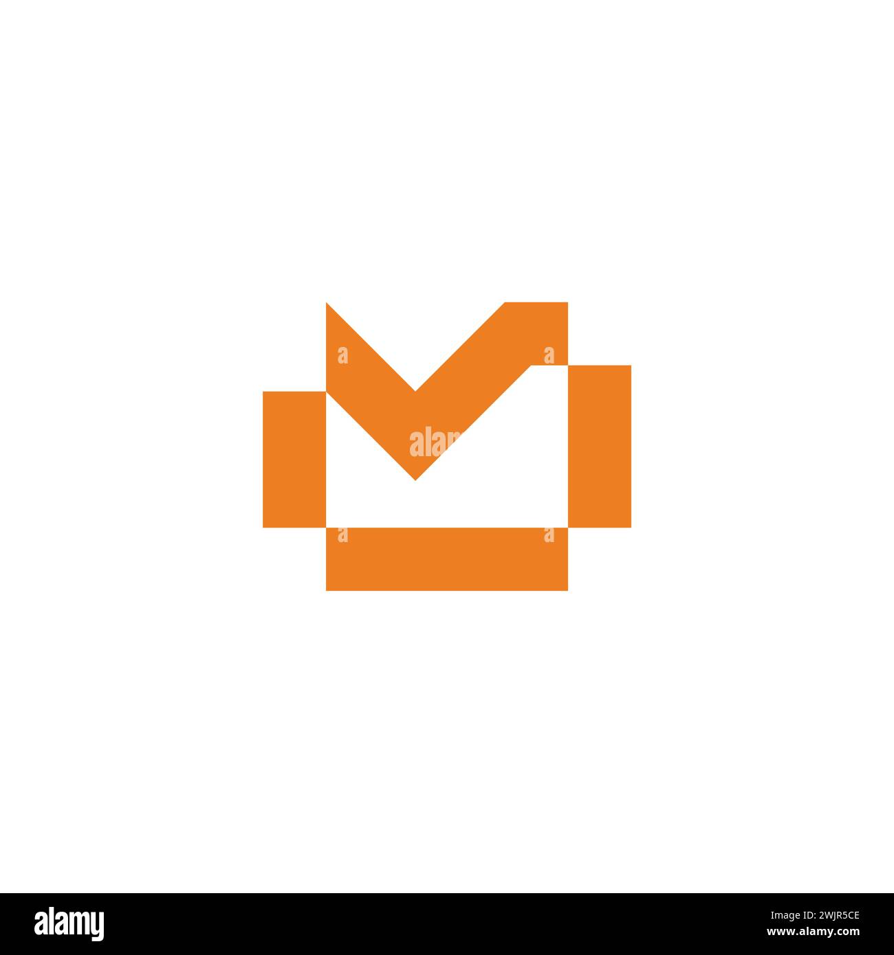 check mark open box package symbol logo vector Stock Vector Image & Art ...