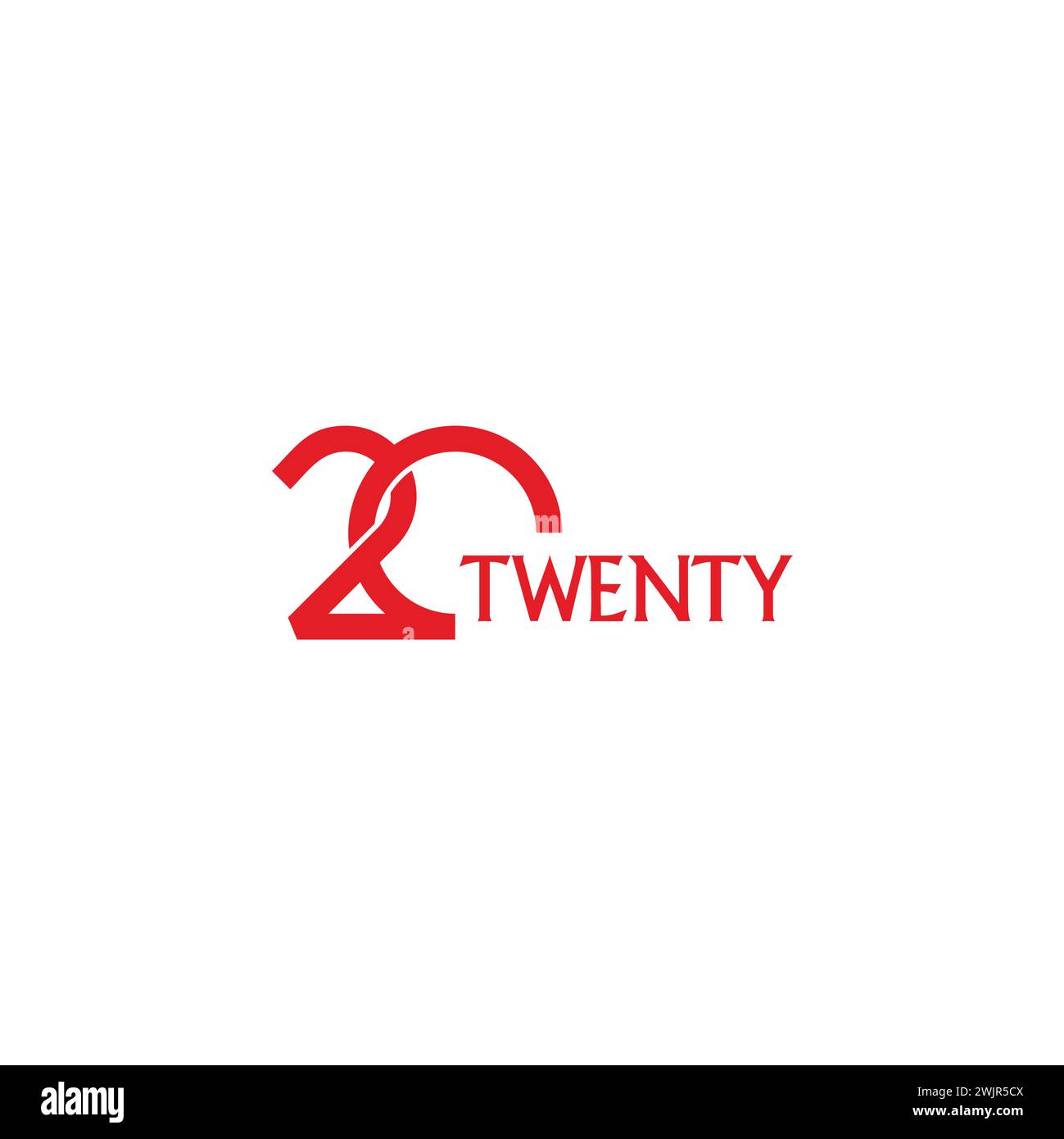 twenty linked line loop decoration logo vector Stock Vector Image & Art ...