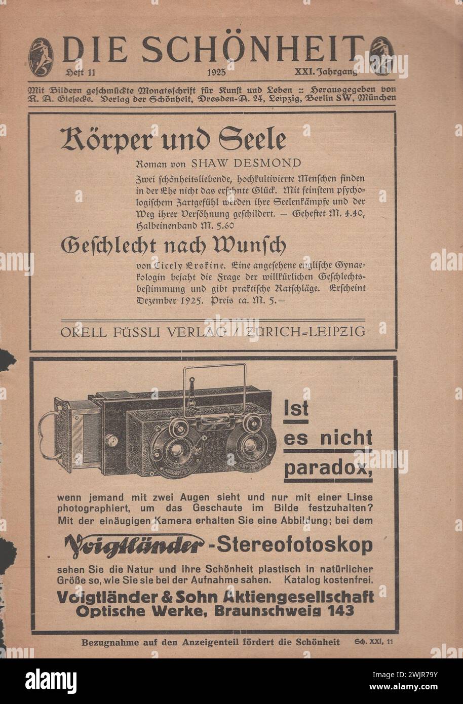 Alte deutsche werbung hi-res stock photography and images - Alamy
