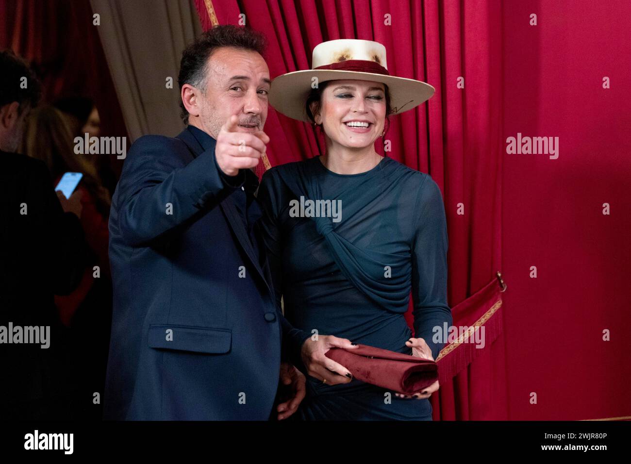 Madrid, Spain. 15th Feb, 2024. Cristina Alarcón and José Luis García ...