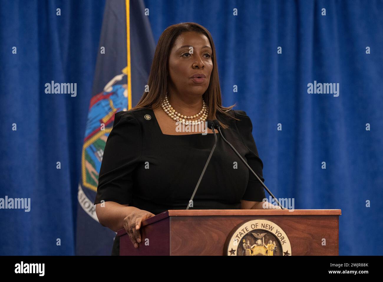 New York State Attorney General Letitia James delivers remarks on ...